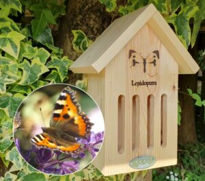 Butterfly Barn with Food Feeder Tray | Green Gardener