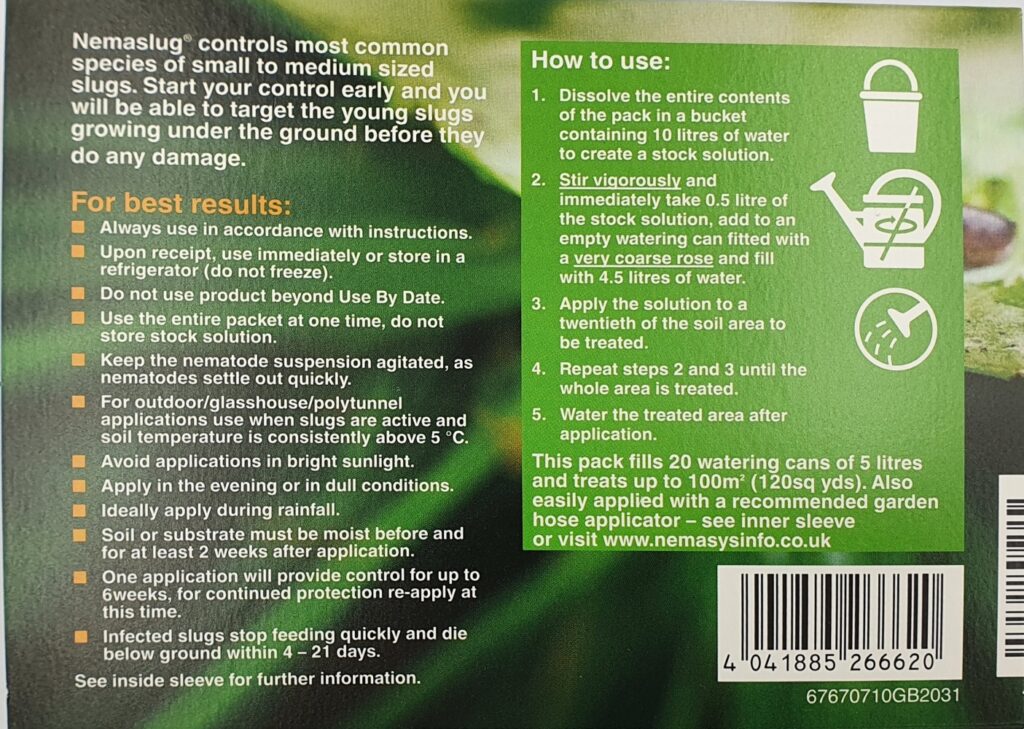 Nemaslug Slug Killer 100sqm Pack | Natural Slug Control