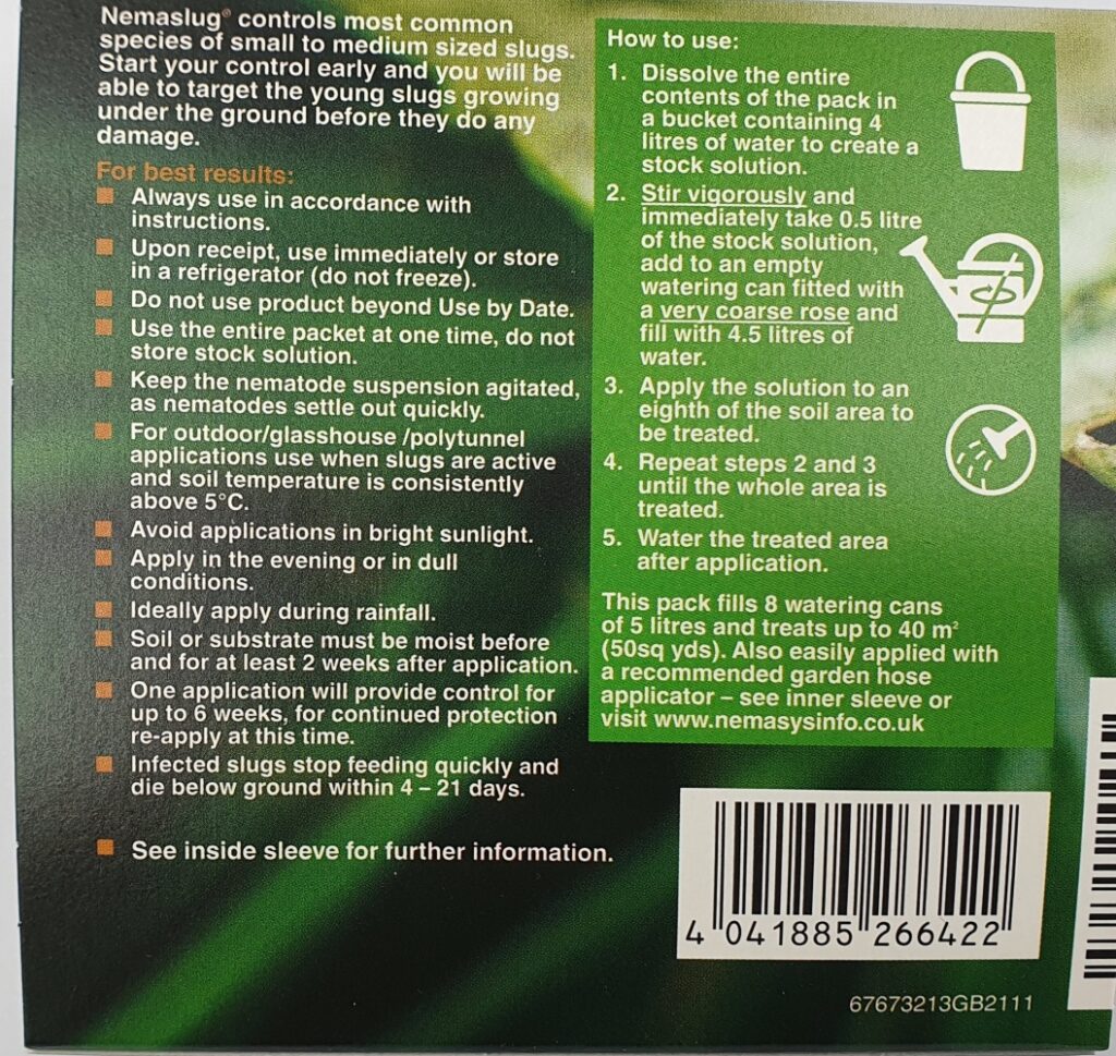 Slug Nematodes Nemaslug 2.0 40sqm | Slug Killer